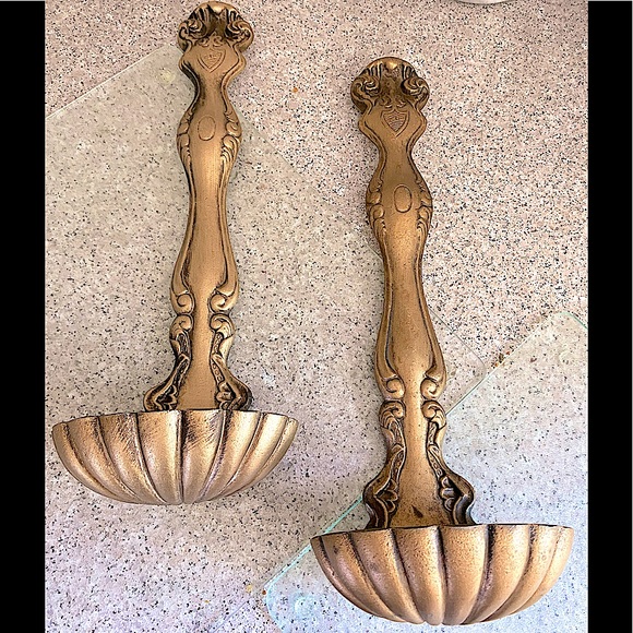 Unmarked | Accents | Vintage Mid Century Homco Gold Tone Cast Metal ...